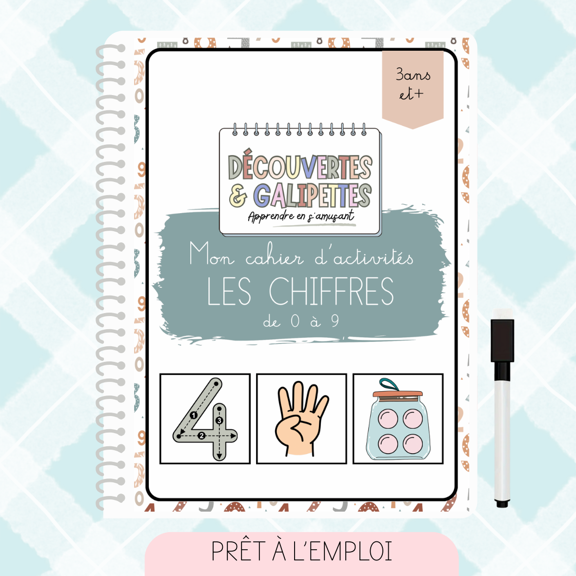 Cahier d'activités - J'apprends les chiffres – Découvertes & Galipettes